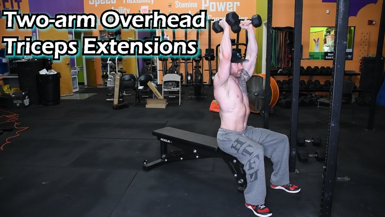 Two-Arm Overhead Triceps Extension with Dumbbells Tutorial