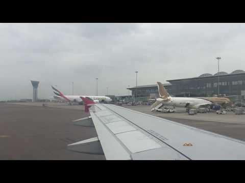 Air India Airbus A320 Push-back - Taxi - Takeoff from Hyderabad Rajiv Gandhi International Airport