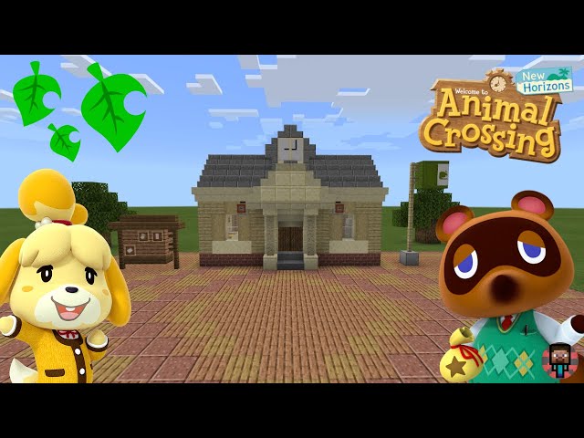 The Animal Crossing: New Horizons Town Hall!! Minecraft Map
