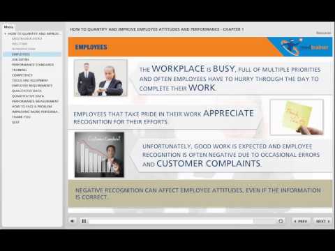 How to Quantify and Improve Employee Attitudes and Work Performance Training