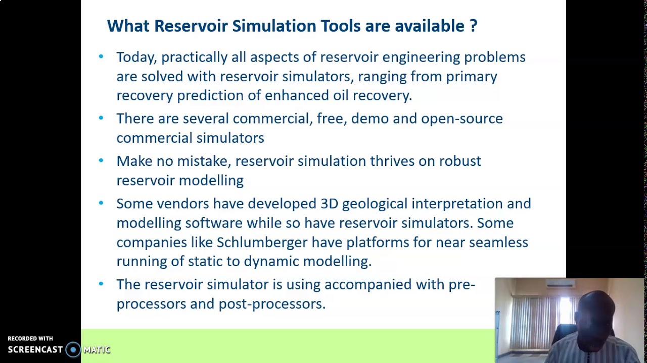 PGG451 Lecture 1 - Introduction to Petroleum Reservoir Simulators