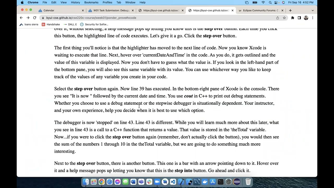 C++ Debugging in Xcode
