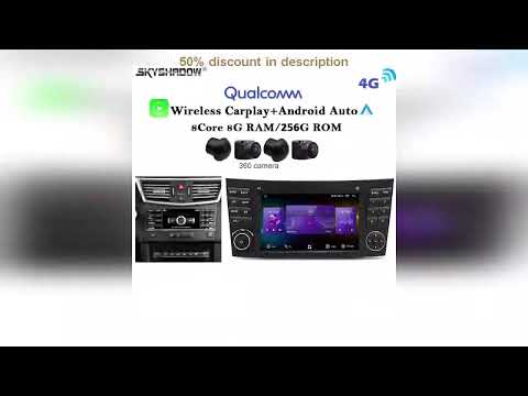 #Carplay Auto Android 14.0 12G+256G IPS 4G LTE Car DVD Player GPS WIFI Bluetooth RDS Radio For Be