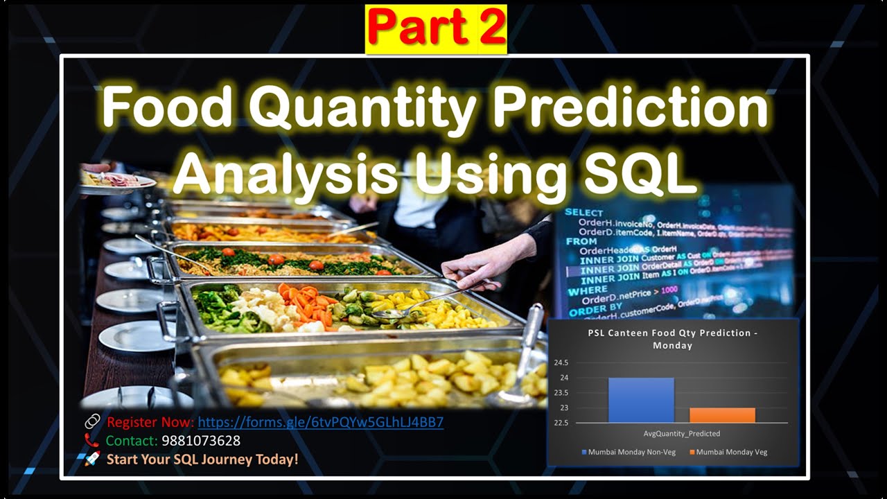 SQL Project- Part 2 Food Quantity Prediction Analysis Using SQL| Import CSV Files and QA Session