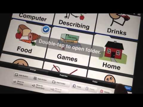 How to Simplify Proloquo2Go for Your Beginner and How to Add Buttons and Folders | abbeysvoice