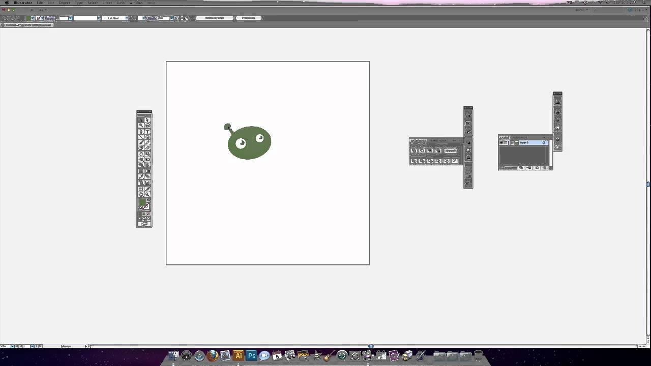 Cute Alien Face Vector