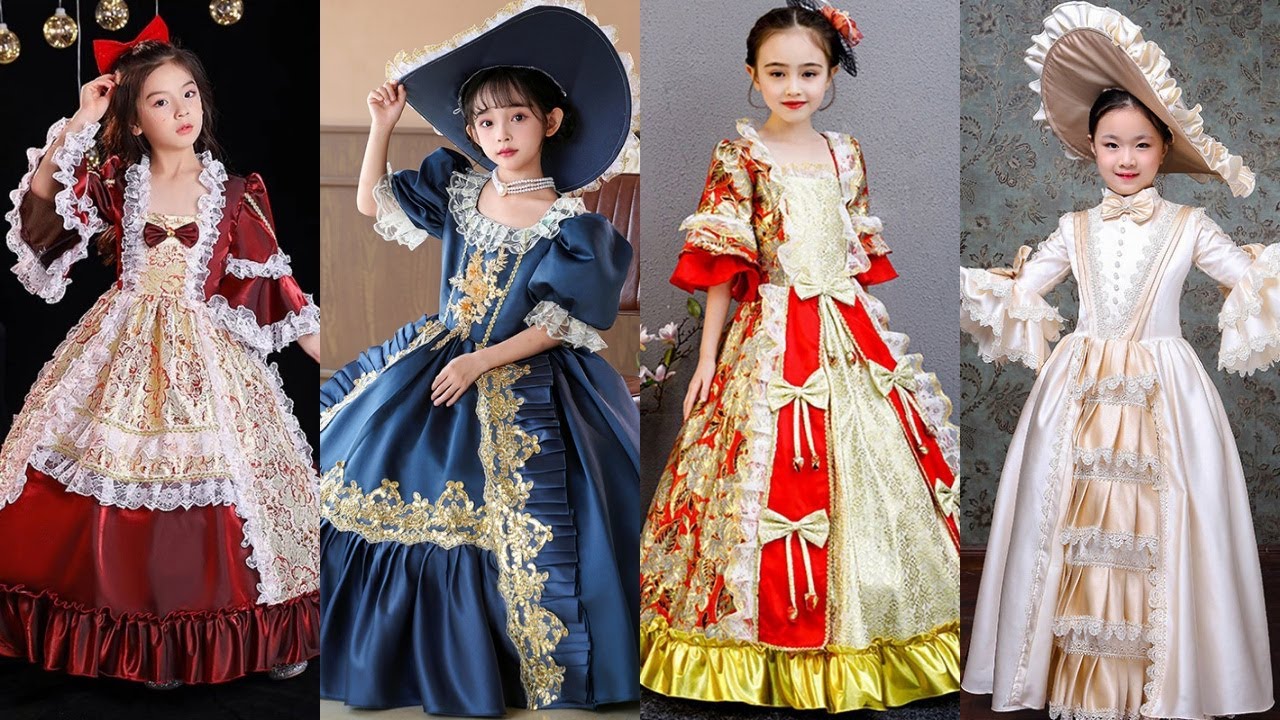 Luxury Collection Children Ball Gowns Victorian Renaissance Rococo Historical Costume Vintage 1900s