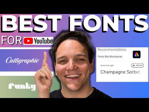 Find the BEST fonts for YOUR YouTube Videos! | Adobe Express Fonts!