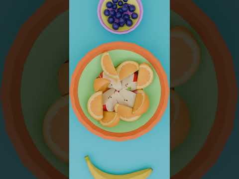 DIY Healthy Food for Toddlers! Yummy Fruit Bowl ππ #shorts #cocomelon #fruits
