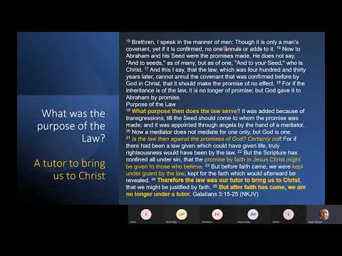 Live Bible Study - Lesson 3 - Understanding the Testaments in the Bible and which law we are under