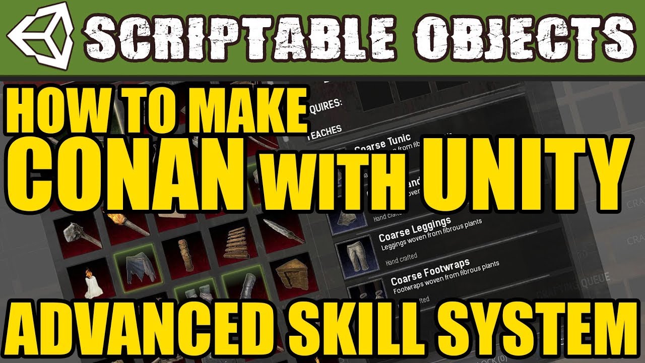 Unity Tutorial - How to make a Conan-Like Skill System with Scriptable Objects!
