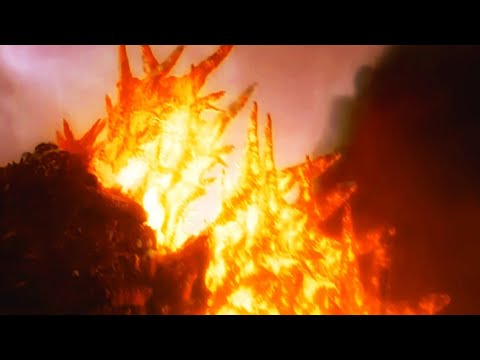 Godzilla Minus One Atomic breath scene but with different colors
