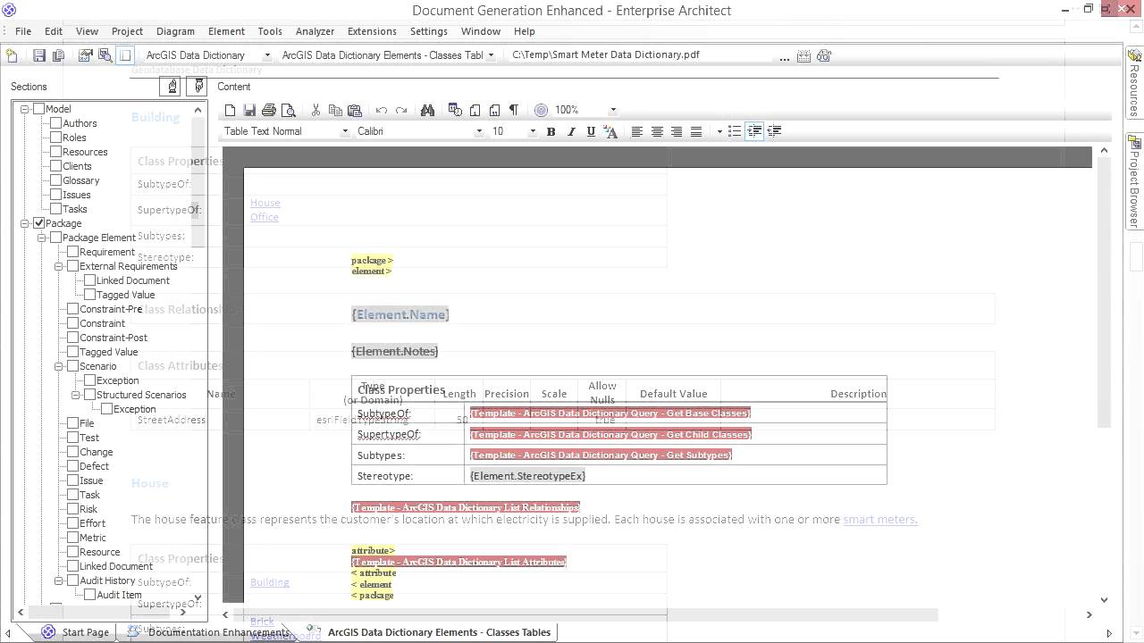 Enhanced Document Generation with Enterprise Architect 11