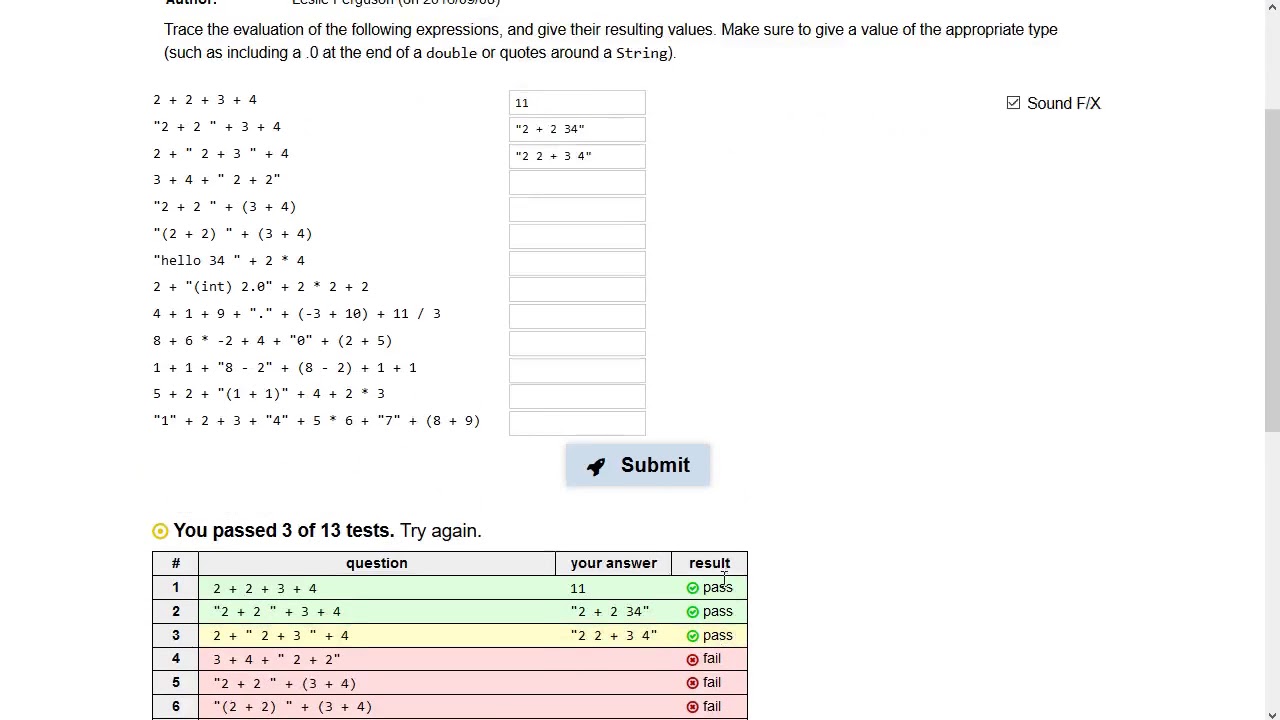 Building Java Programs Ch 2 PracticeIt