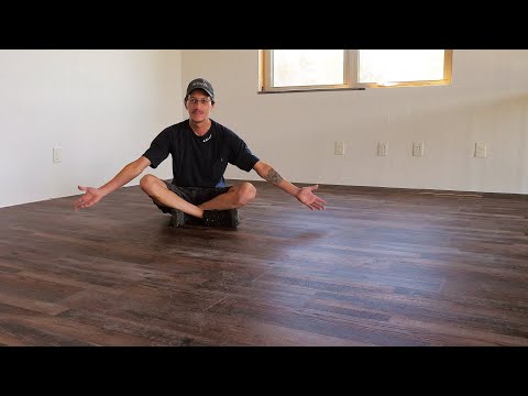 GORGEOUS FLOORS! Installing Luxury Vinyl Plank Flooring (LVP)