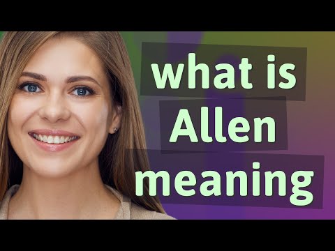 Allen | meaning of Allen