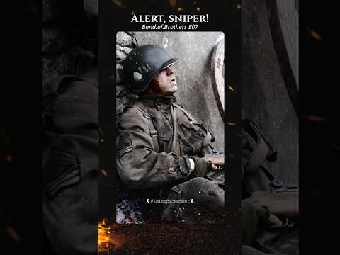 Alert! Snipers lurking in every bell tower! - Band of Brothers (2001) #shorts #ww2 #bandofbrothers