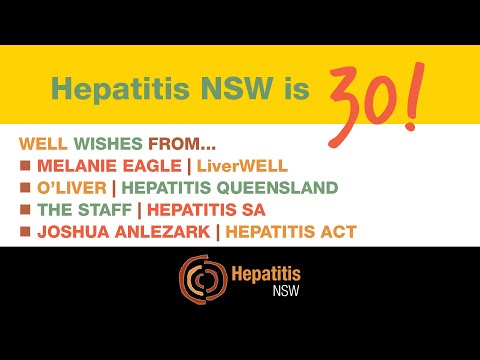 Hepatitis NSW 30th Anniversary - Well wishes!