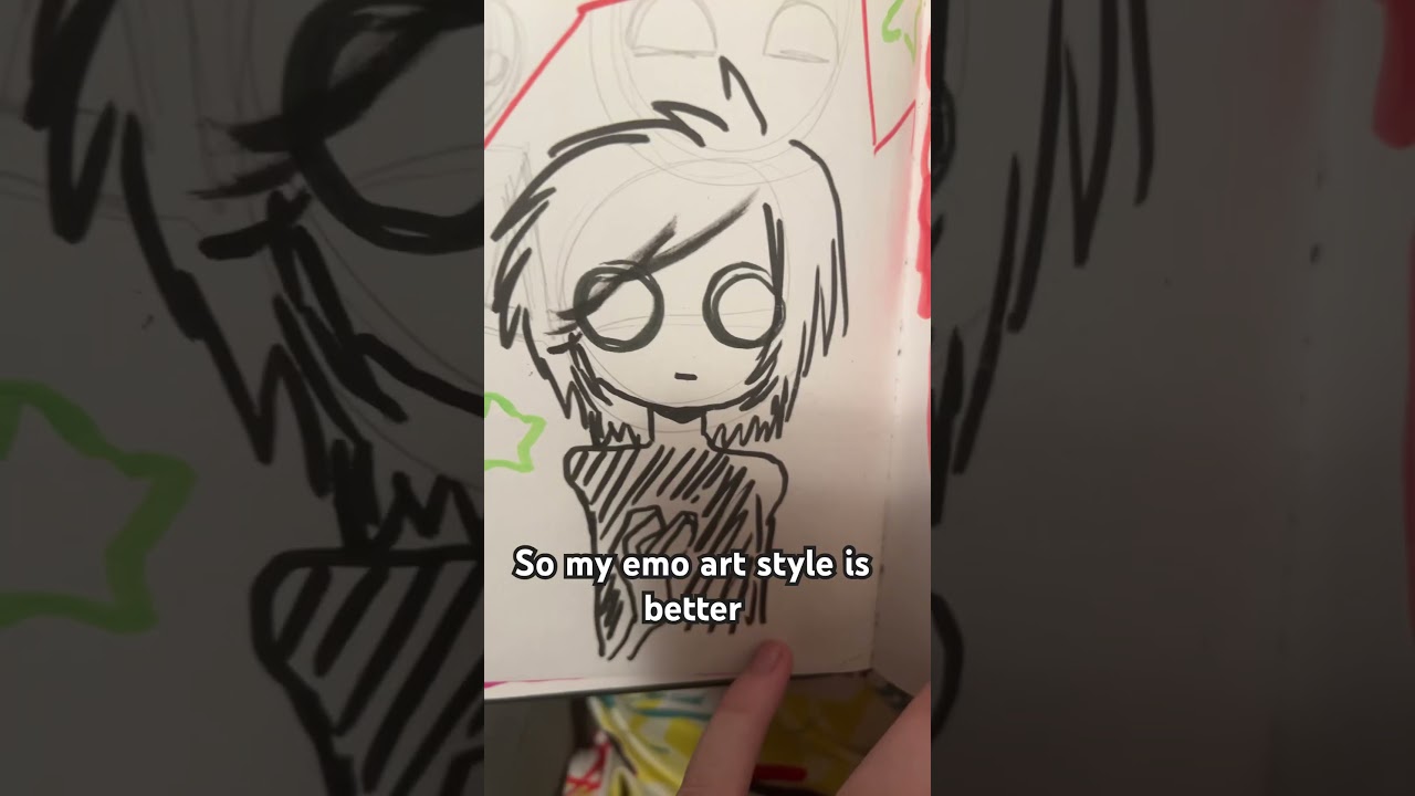 Emo #art #trend #purpleguy #kcs #artist #sketchbook #emoart #poses #characterdesign