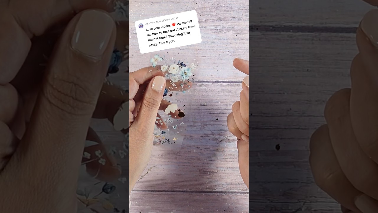 How to remove the backing from PET tape #scrapbooking #craftsupplies #journaling #bulletjournal