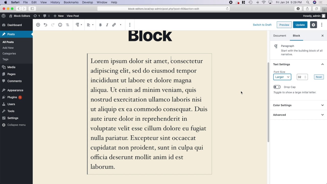 Secrets of the WordPress Paragraph Block