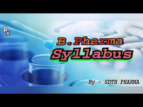 B. PHARMACY SYLLABUS APPROVED BY PCI / By SDTH PHARMA