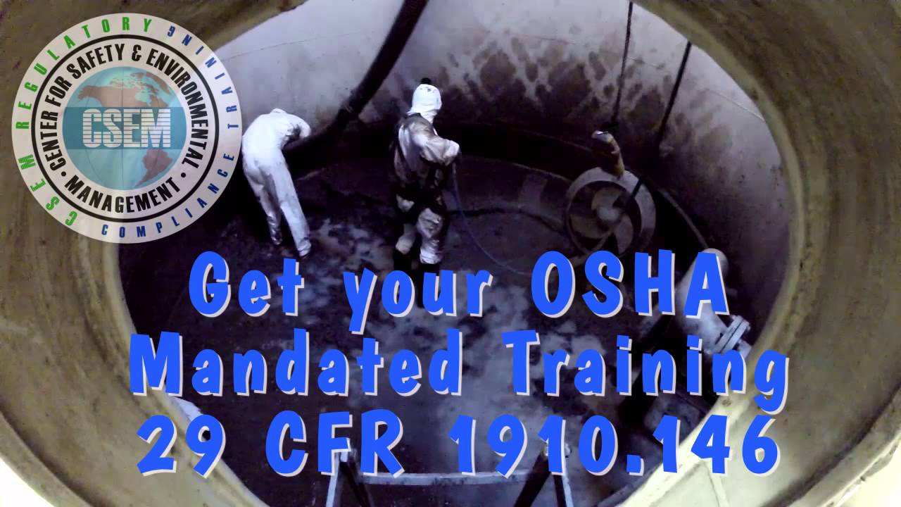 Permit Required Confined Spaces 29 CFR 1910 146