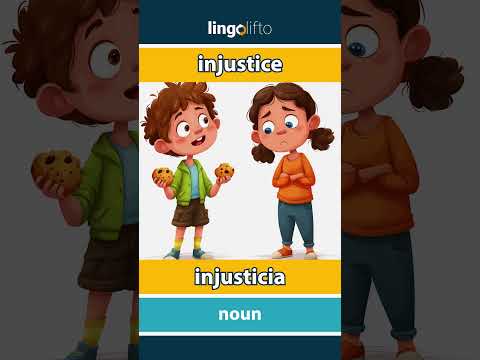 🇬🇧🇪🇸 injustice - injusticia : learn English : aprendamos inglés : vocabulary builder