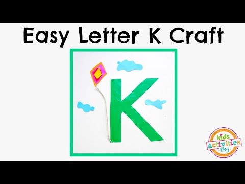 Easy Letter K Craft -- Preschool Alphabet Resource