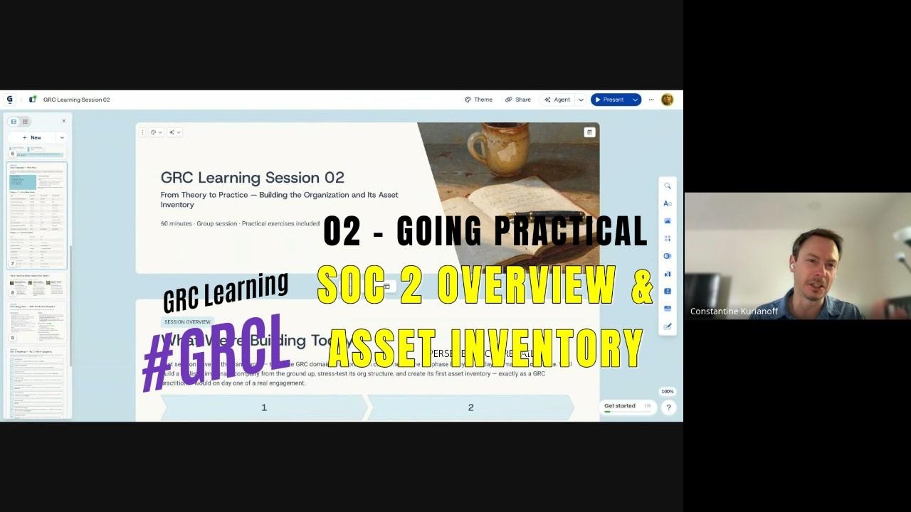 GRC Learning Session 02 - SOC 2 from Scratch | Asset Inventory & Compliance Roadmap