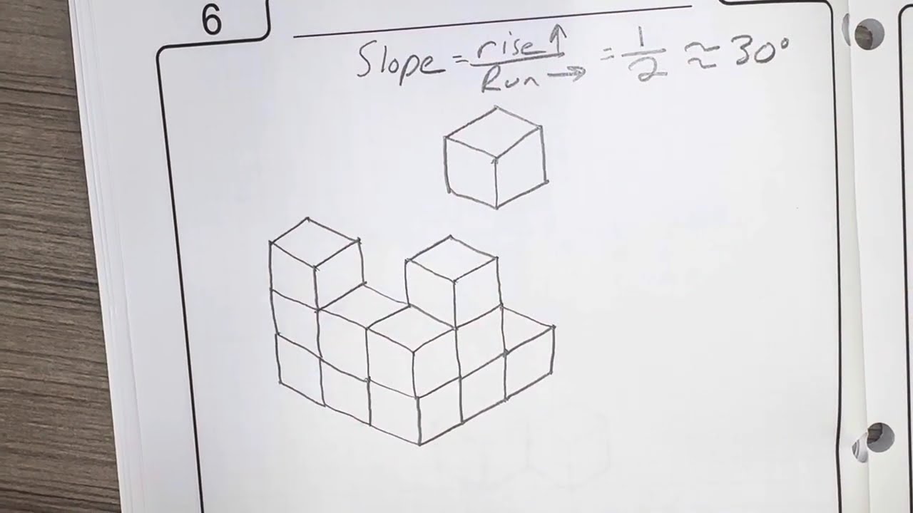 Isometric Stackable Cubes on Graph Paper