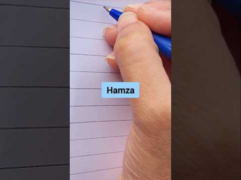 Hamza #happy #handwriting #beautiful #tipsandtrick #request #name #art #artist @WriteItUp3