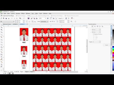 Cara Mudah Cetak Pas Foto dengan CorelDRAW - Tutorial Coreldraw