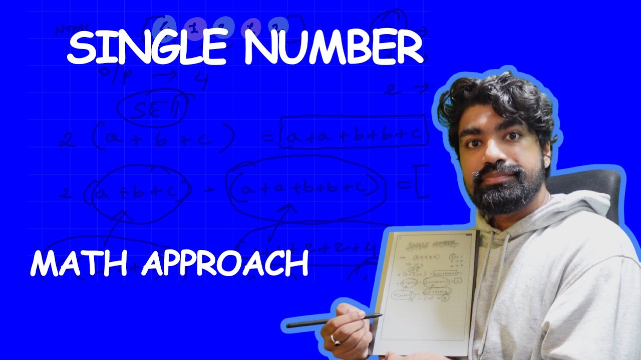 Single Number | LeetCode 136 | Javascript | Math Approach