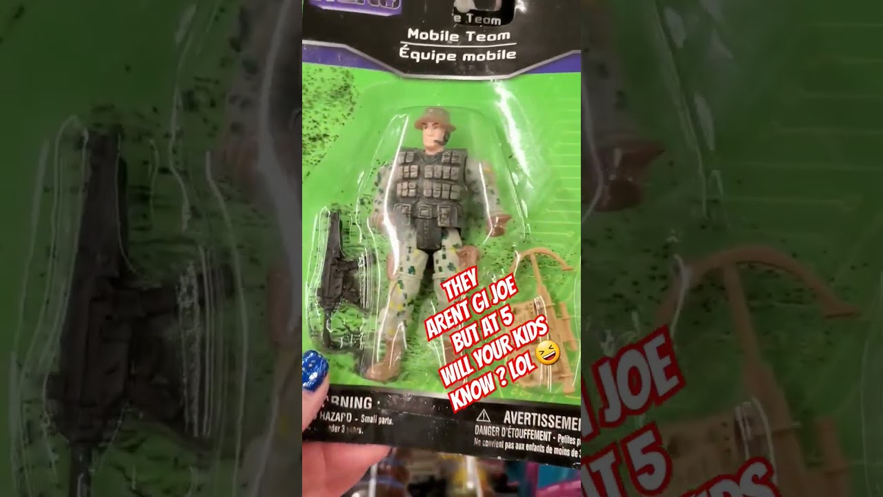 THESE.ARMY GUYS GI JOE ARE A FANTASTIC DEAL @ DOLLAR TREE for 1.25  NAILED IT WITH THESE