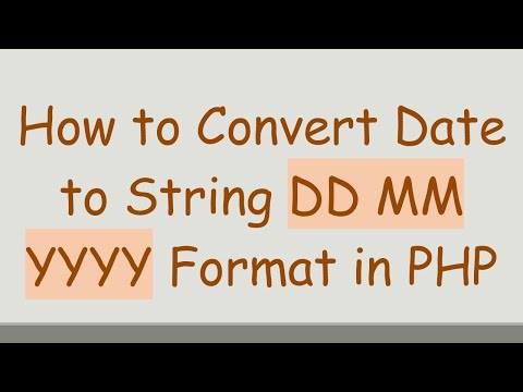 Cara Mengonversi Tanggal ke Format String DD MM YYYY di PHP