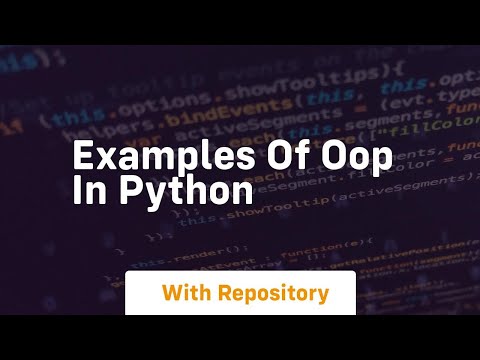 examples of oop in python