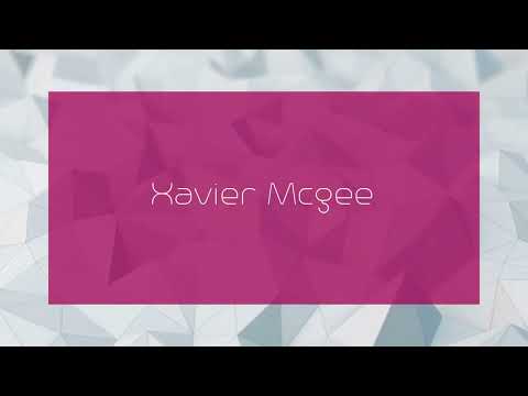 Xavier Mcgee - appearance