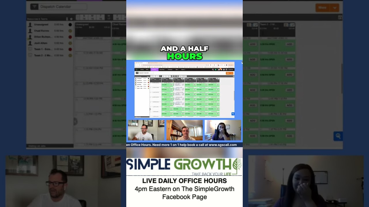 Optimize Your Scheduling with the Ultimate Dispatch Calendar. #simplegrowth  #serviceautopilot