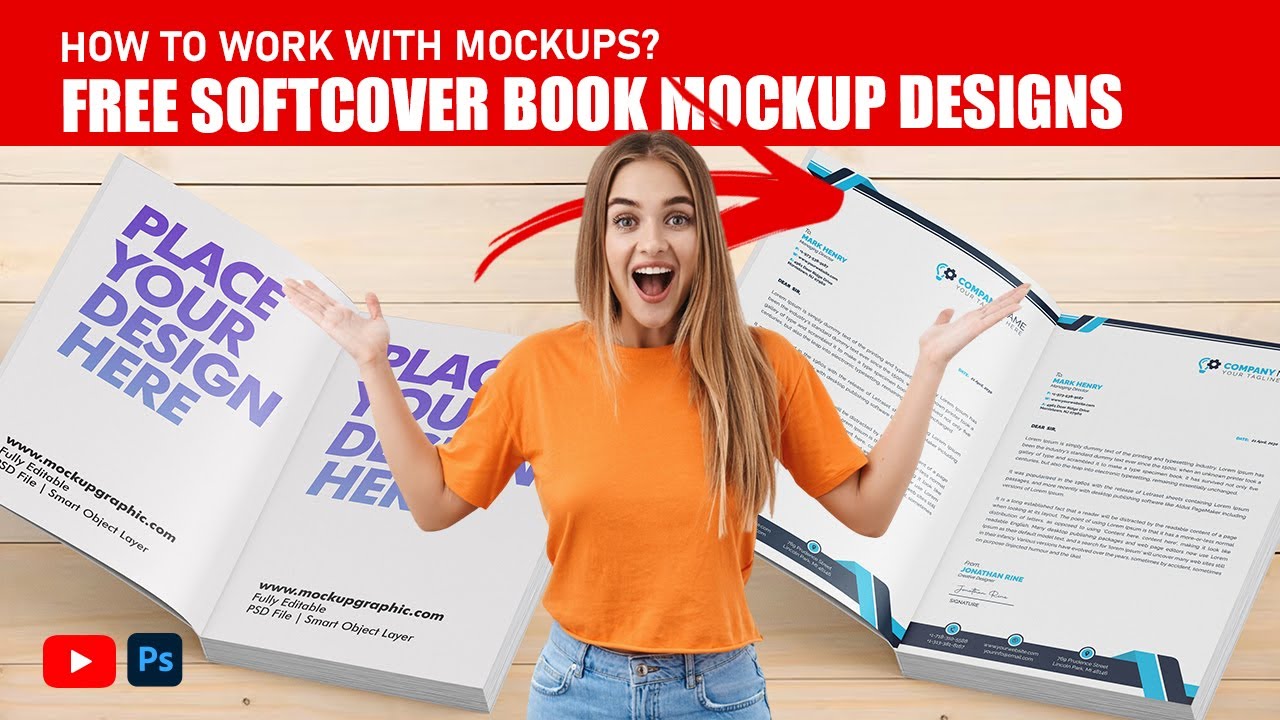 How To Work With Free Softcover Book Mockup