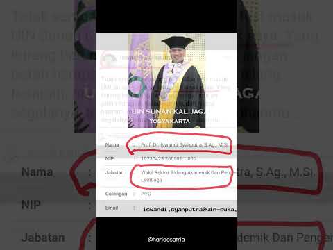 Anak Wakil Rektor Tidak Lulus Tes Masuk Kampus UIN Sunan Kalijaga Yogyakarta