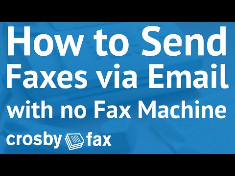 How Do I... Send Faxes via Email with Crosby Fax®?