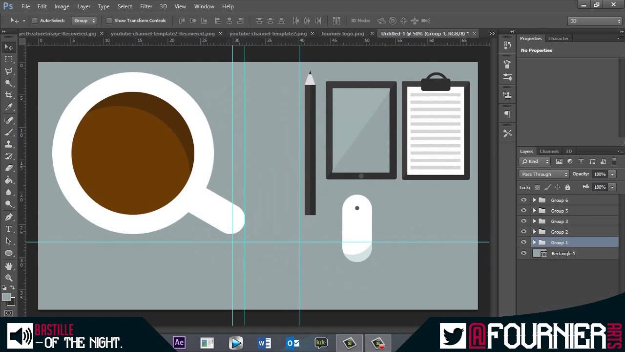 epic free flat design banner template w/ speed art (PSD) | fournier.