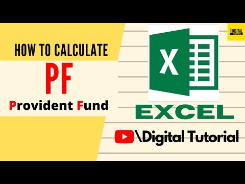 Employee Provident Fund Calculation | How to Calculate Provident Fund | Digital Tutorial