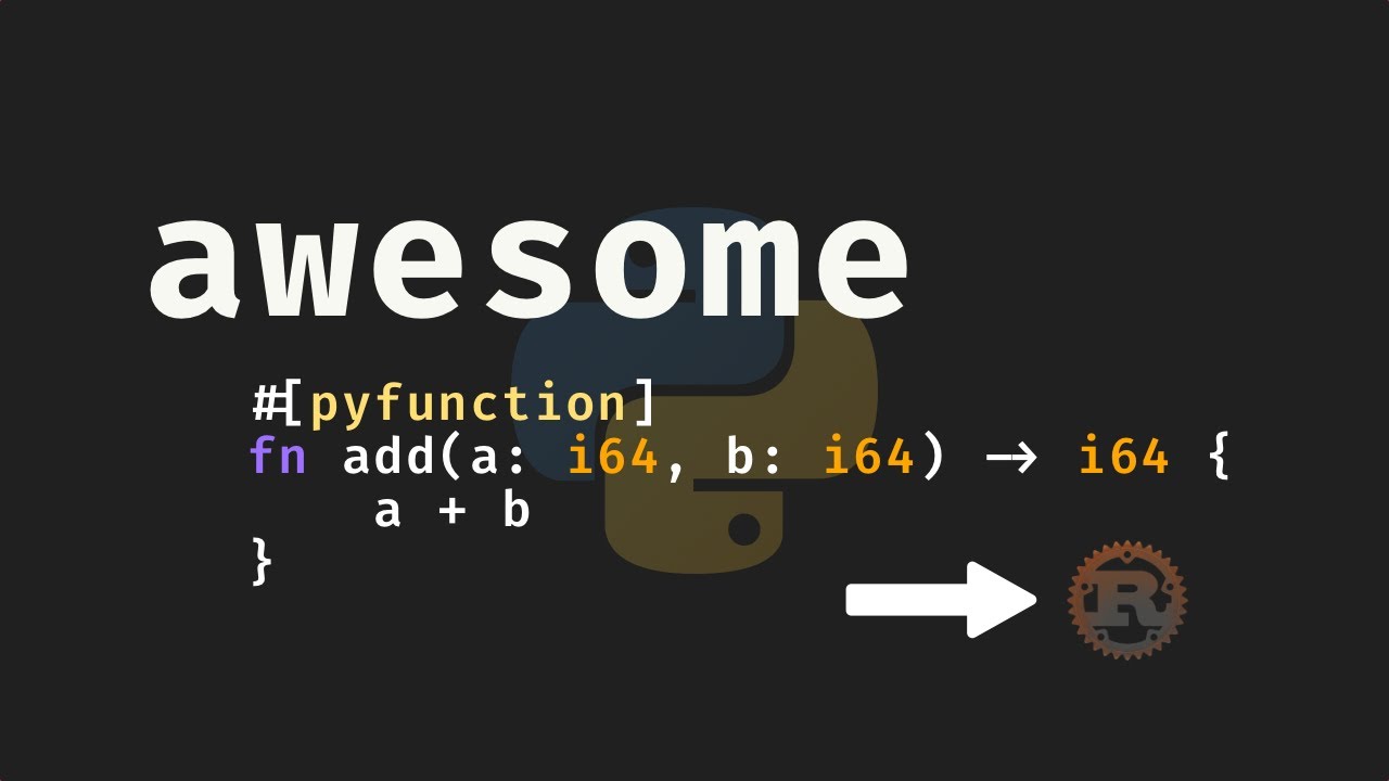 Rust is Awesome in Python
