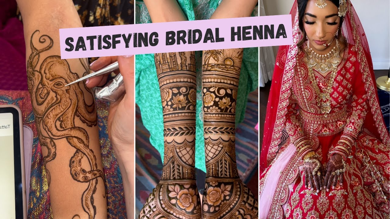 Satisfying Bridal Henna Compilation 💖👰🌿