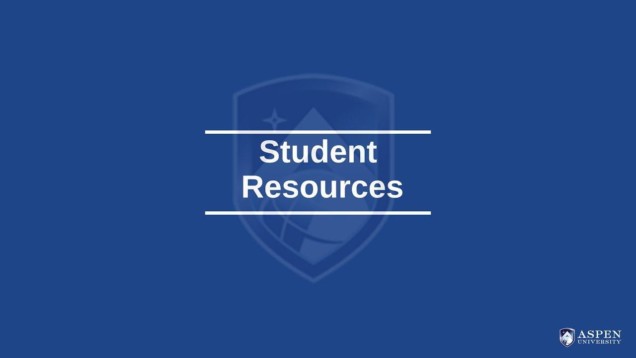 Student Resources Overview