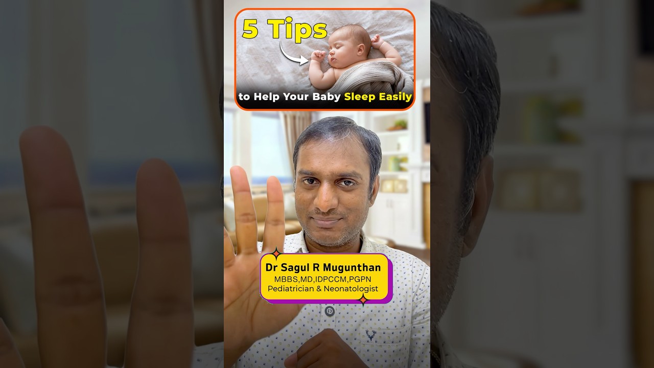 5 tips to make baby sleep easily ✅ #baby #drsagul #newborn