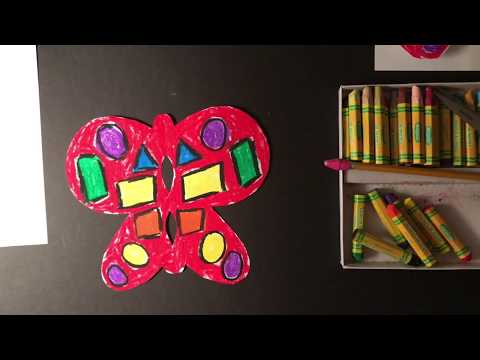 Symmetrical Butterfly Art Project for kids