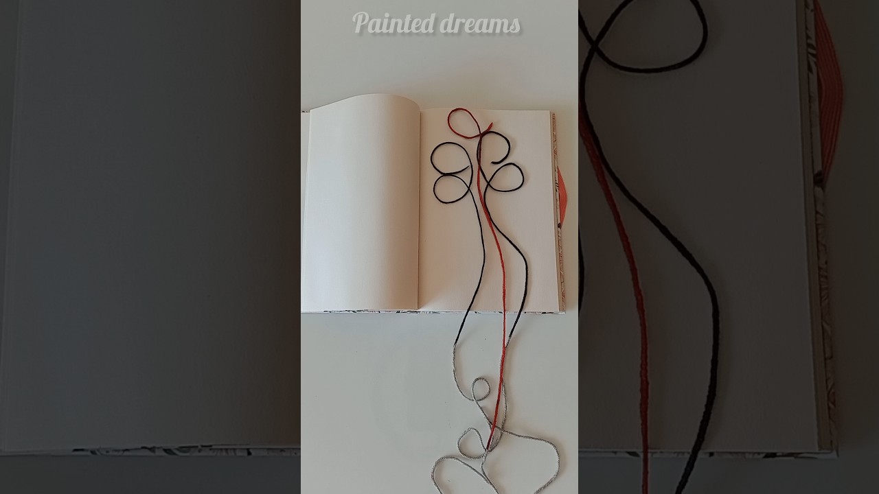 Easy String Printing #art #painting #shorts #drawing